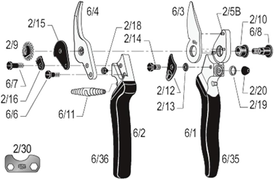 Felco 2/20 single Shock Absorber for Pruning Shears – Arbormaster