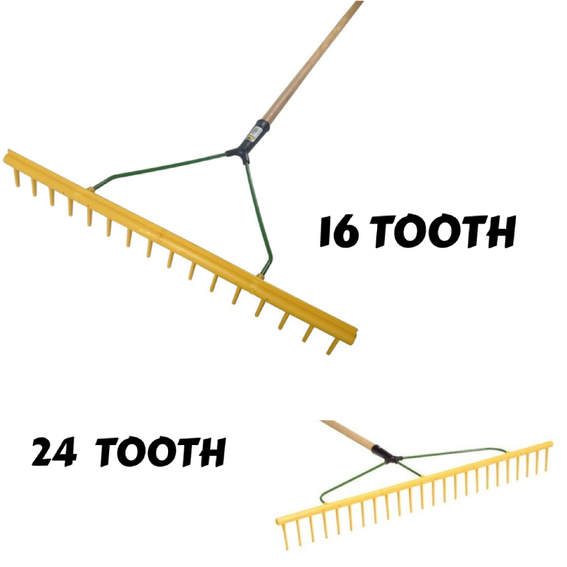 Arbor Rake - Back Edge 16 Tooth & 24 Tooth Landscape Rake – Arbormaster