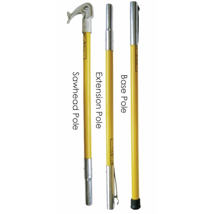 Jameson 6 FT PROFESSIONAL Yellow Fiberglass Hollow Poles FG-6 – Arbormaster