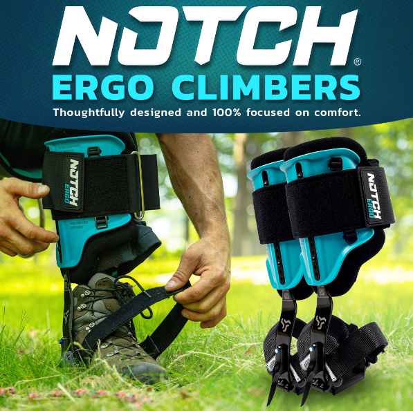 Notch Gecko Ergo Climbers with Tree & Pole Gaffs – Arbormaster